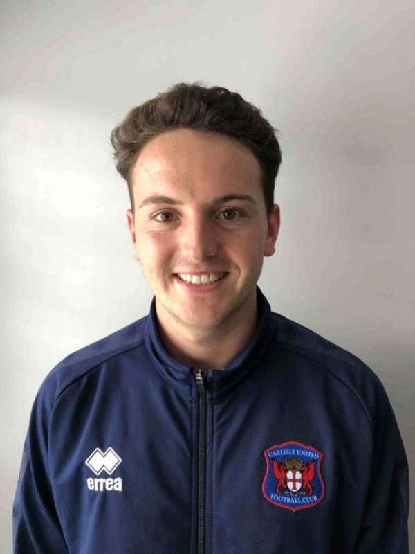 Carlisle First-Team Analyst Jacob Blain with the PFSA